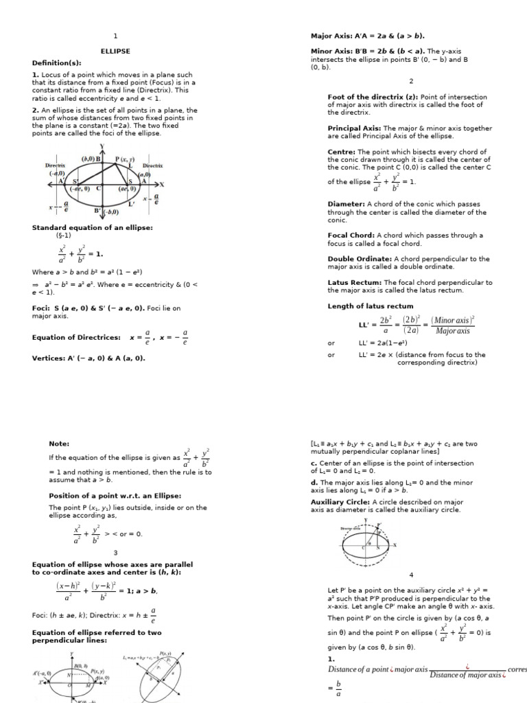 Ellipse - Mod | PDF | Ellipse | Perpendicular