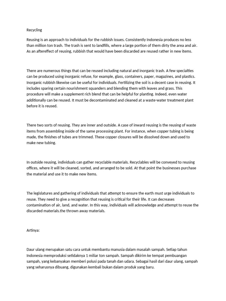 Recycling-WPS Office | PDF