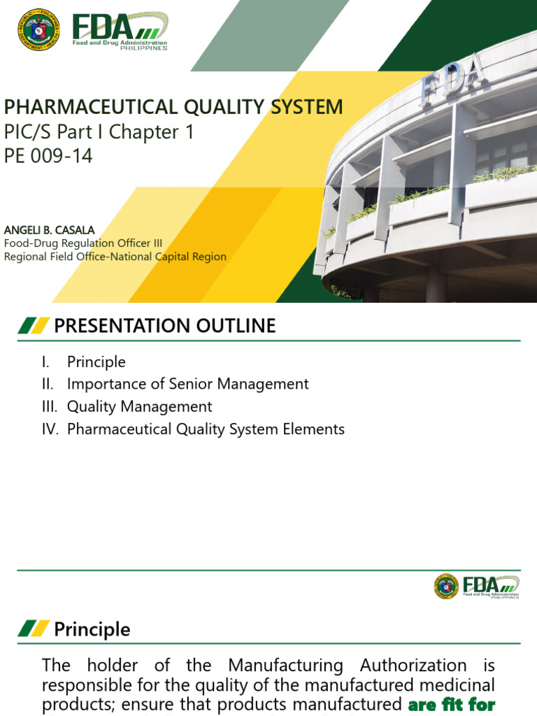 Module 1 Pharmaceutical Quality System | PDF | Quality Management System | Risk Management