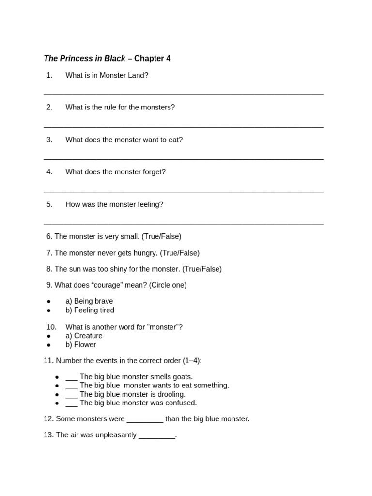 The Princess in Black - Chapter 4 | PDF