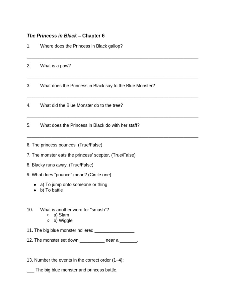 The Princess in Black - Chapter 6 | PDF