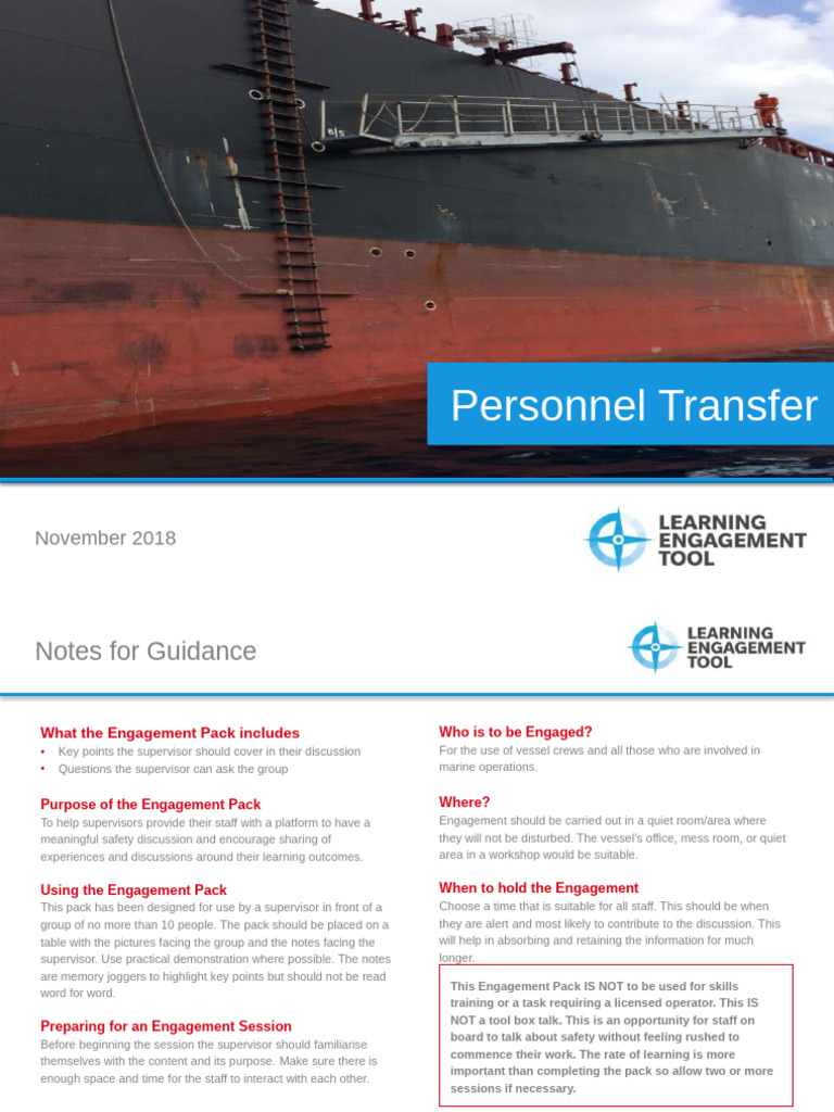 Personnel Transfer Safety Guidelines | PDF | Risk | Safety