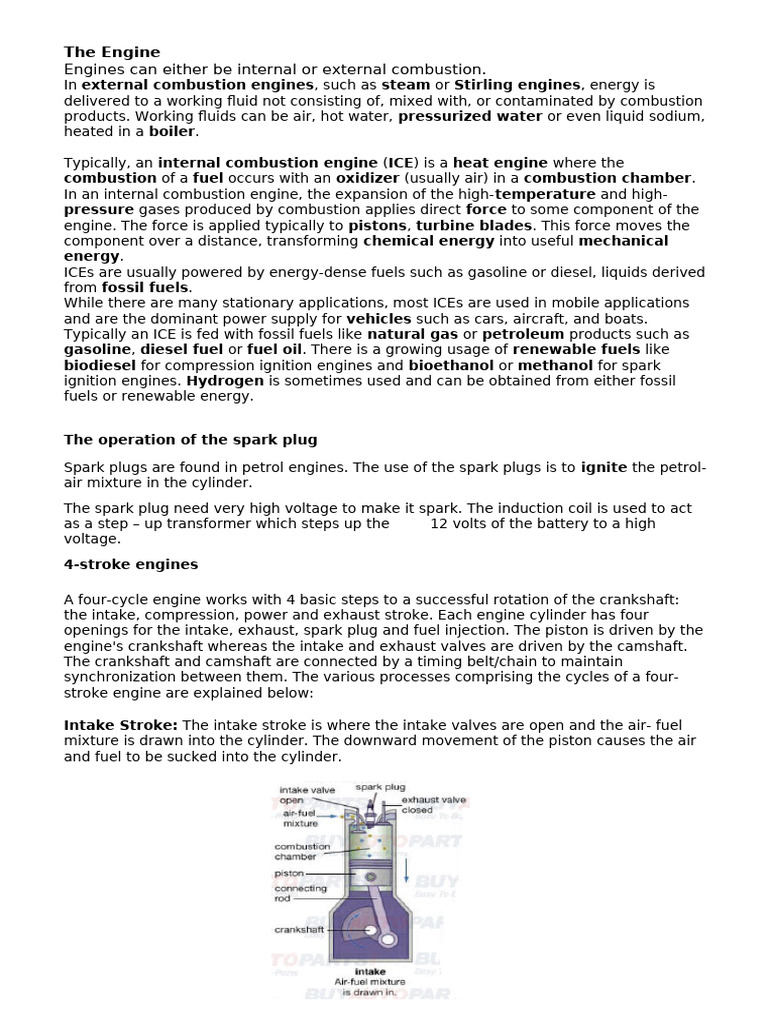 The Engine | PDF | Internal Combustion Engine | Diesel Engine