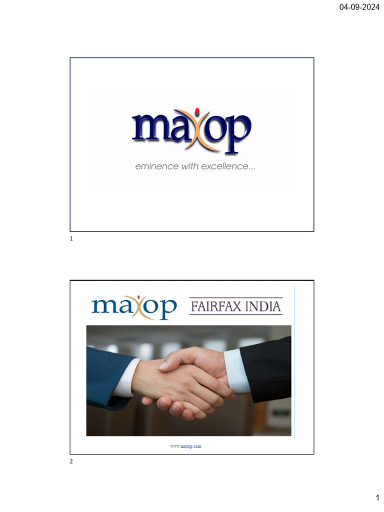 Maxop Company Profile & Extrusion Project DT 04.09.24 | PDF | Extrusion ...