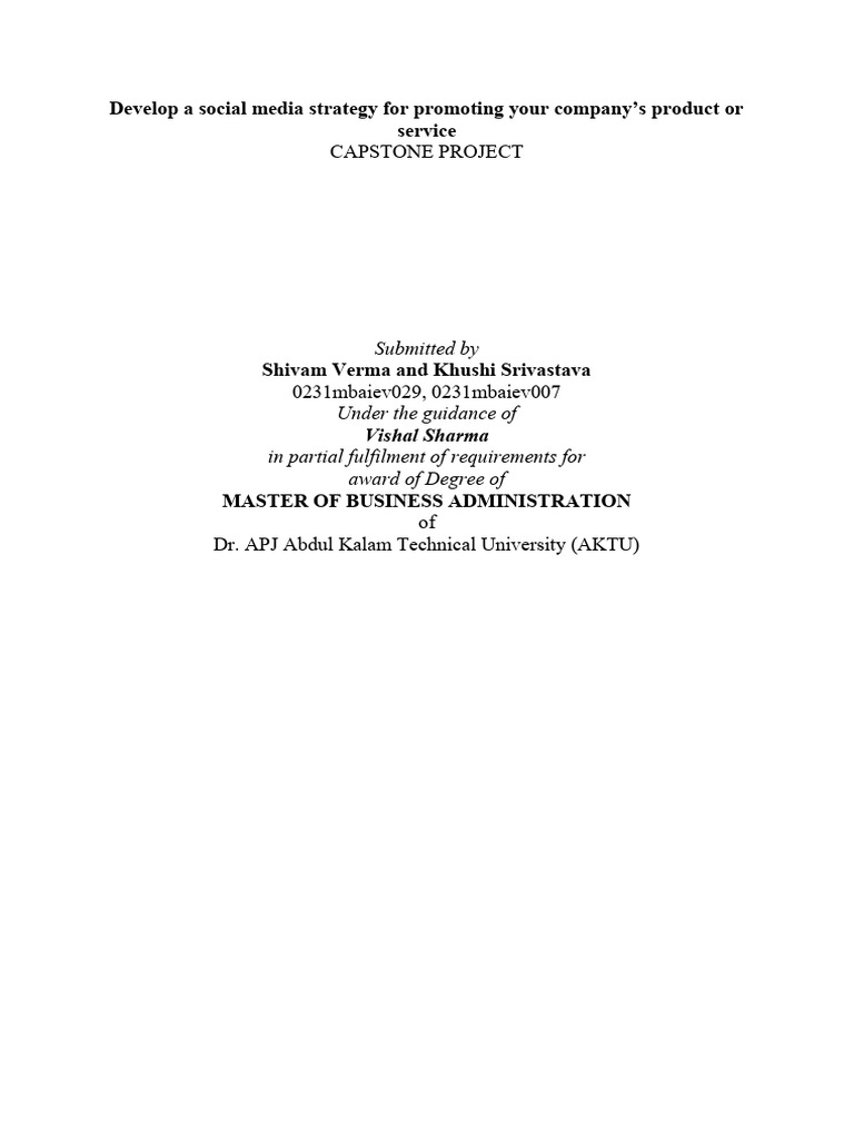 Final Capstone Project Based On Byjus | PDF | Data Analysis | Statistics