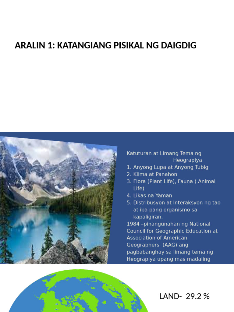 Katangiang Pisikal NG Daigdig | PDF