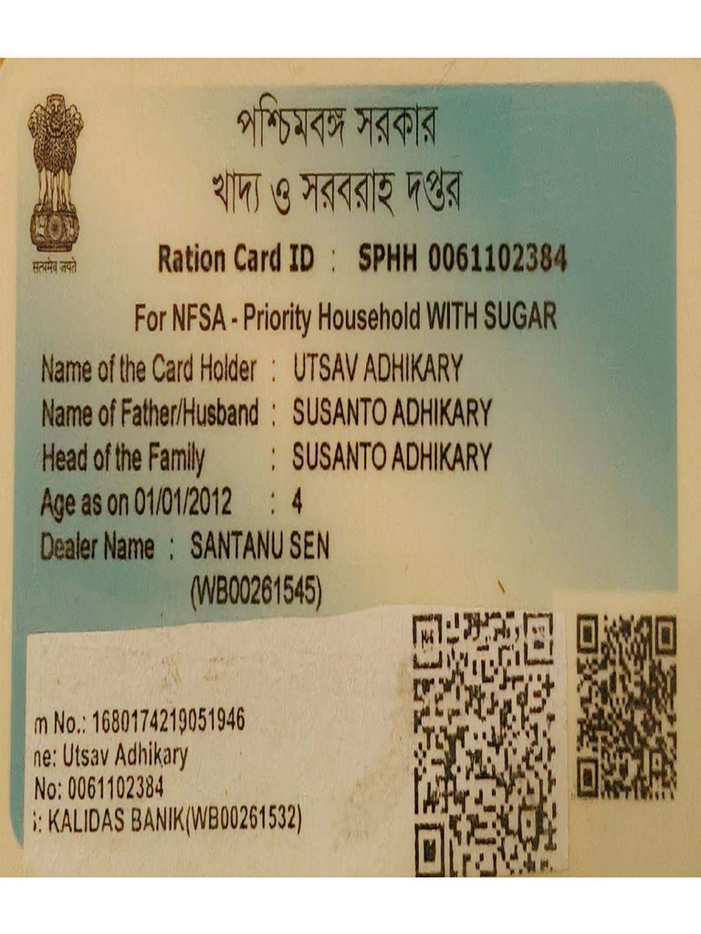 Ration Card | PDF