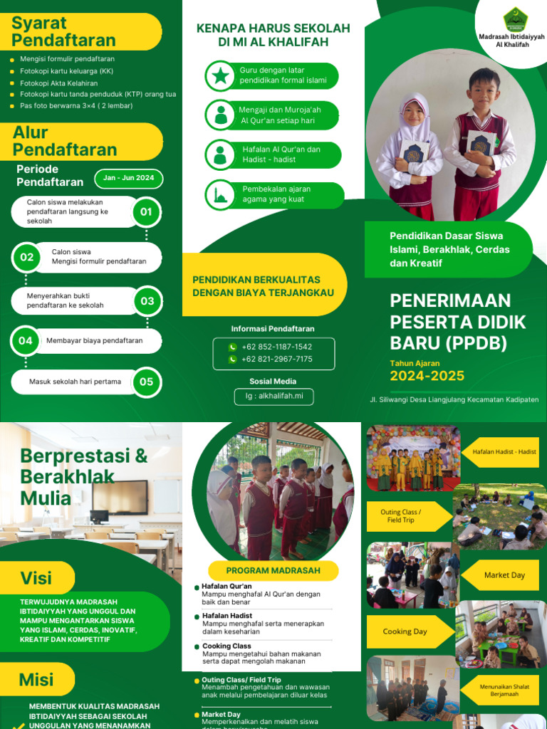 Pendaftaran MI Al Khalifah | PDF