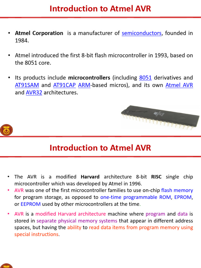 AVR ATMega32 Architecture | PDF | Microcontroller | Office Equipment