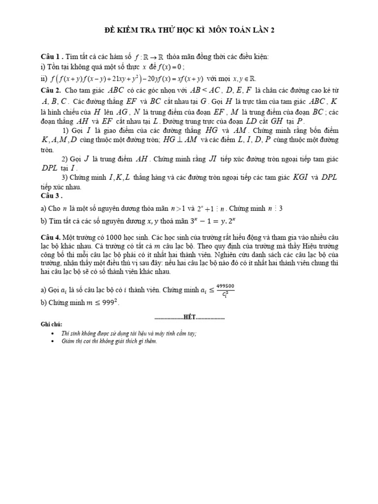 De-Dap An Kiem Tra Thu Hk1 | PDF