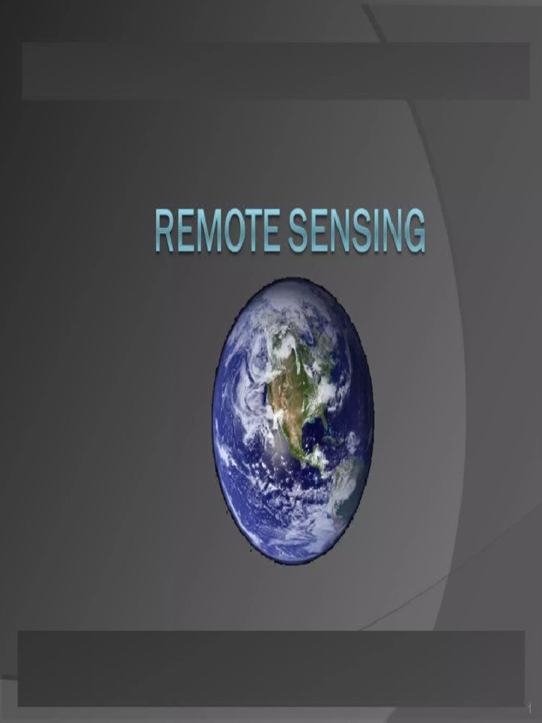 Remote Sensing | PDF