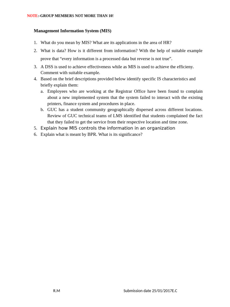 Understanding Management Information Systems | PDF