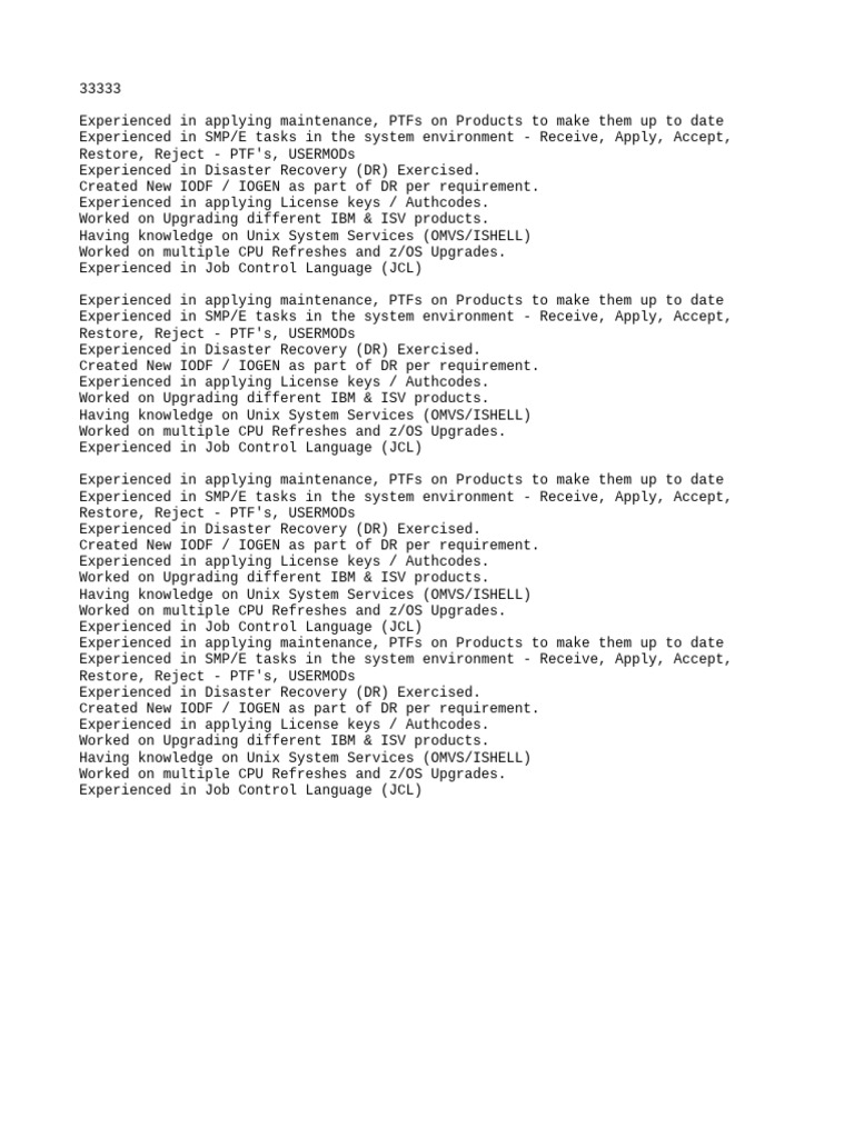 MVS Description Roles - Copy (4) | PDF