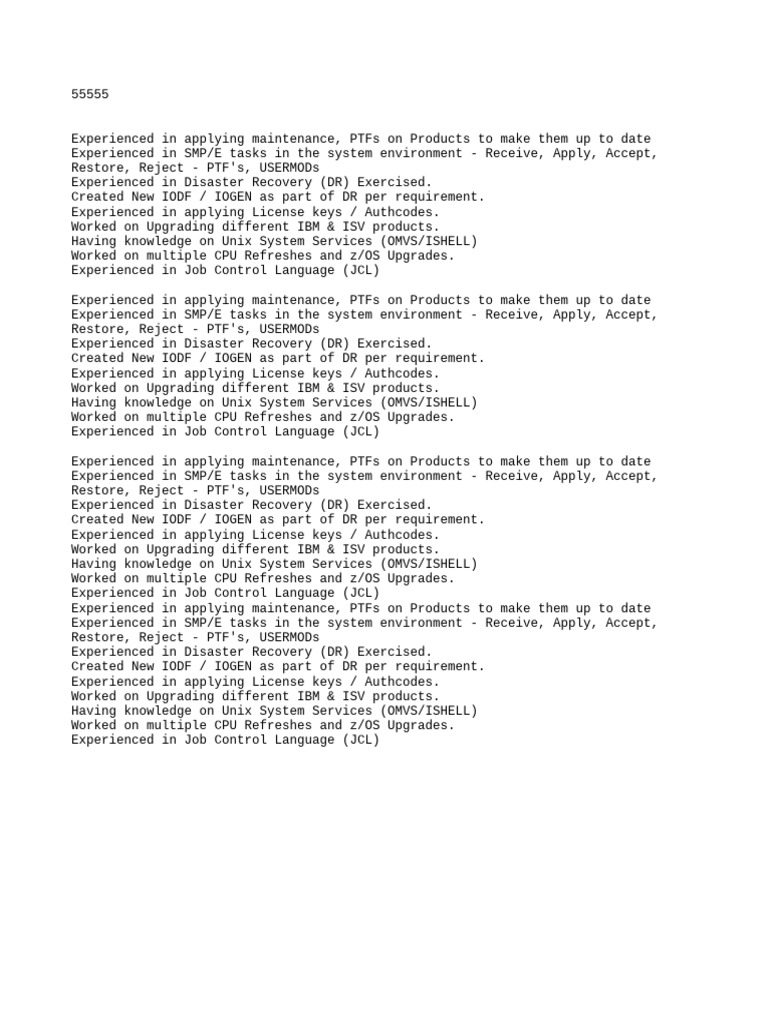 MVS Description Roles | PDF