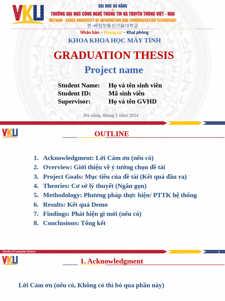 KHMT - Mau Slide Bao Cao Datn SV - 2023 | PDF