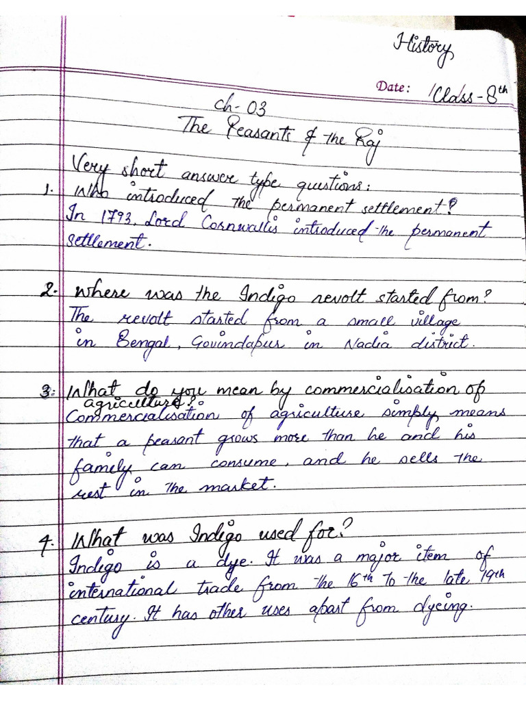 History Class - 8 (CH - 03) | PDF