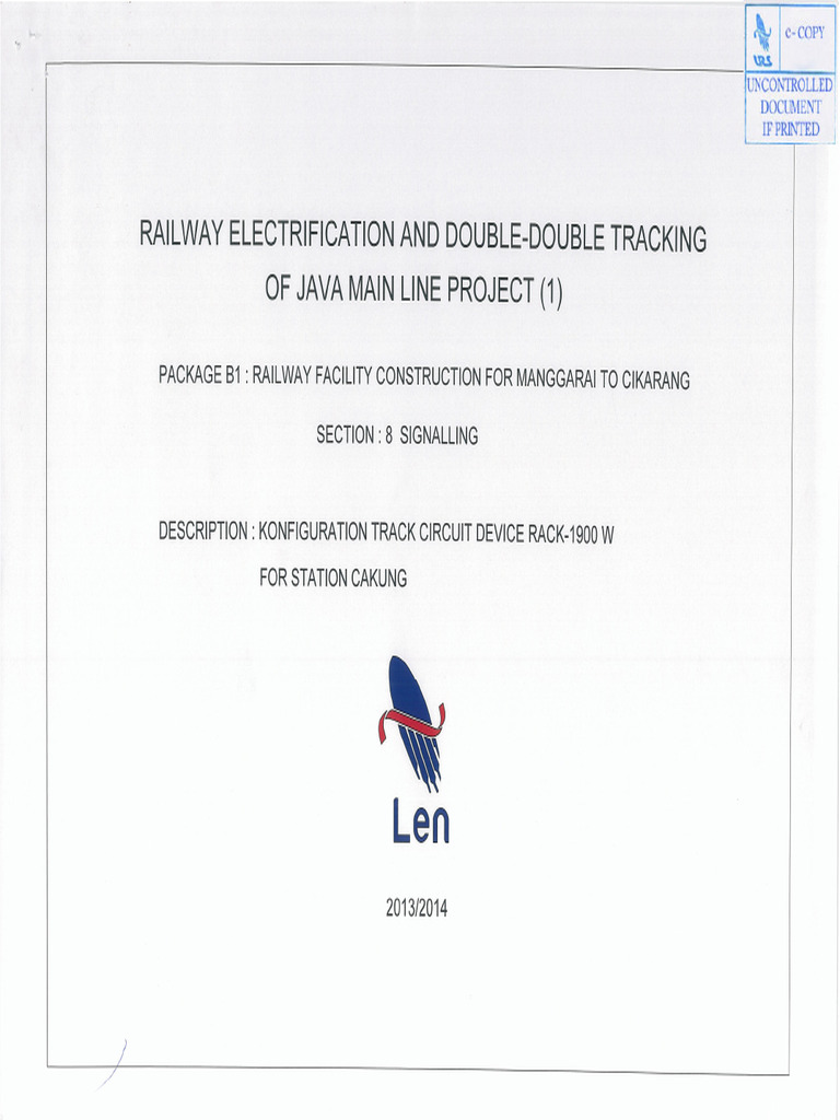 001 Configuration Track Circuit Device Rack 1900 W St. Cakung | PDF
