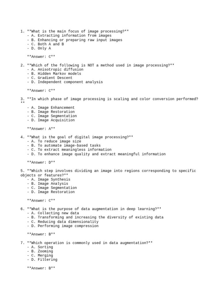 Lec 4 Questions (1) | PDF | Computer Vision | Computational Science