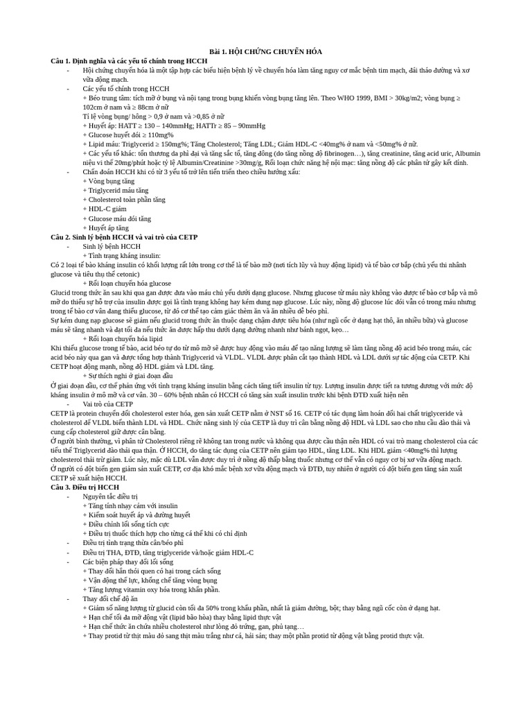 Ôn sinh ly benh | PDF