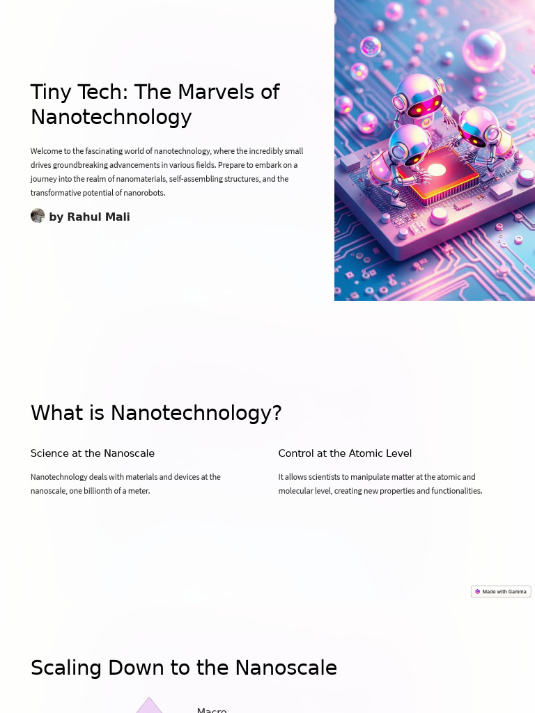 Marvels of Nanotechnology Explained | PDF | Nanotechnology | Nanomaterials