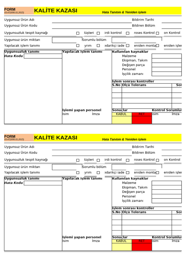 0348 Kalite Kazasi | PDF