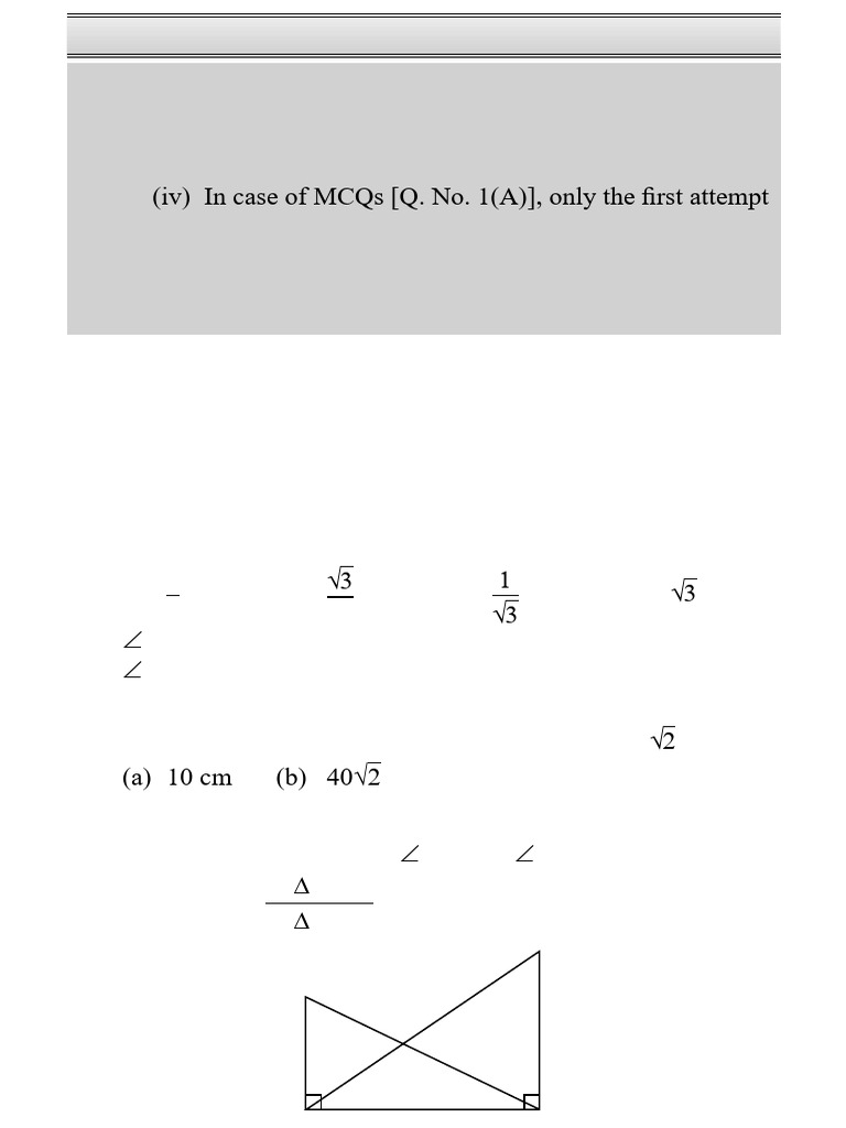 GEOM-JUL-2023-QP | PDF | Circle | Elementary Geometry