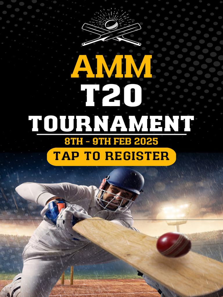 AMM Men's T20 IPL 2025 Registration | PDF