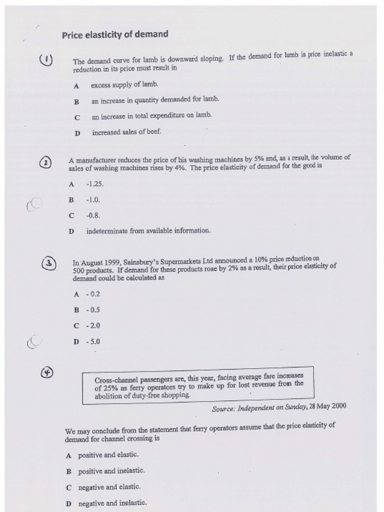 Micro - Topic 9 - PED MCQs | PDF