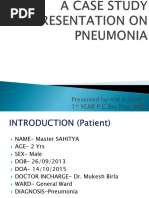 Case Study Pneumonia | PDF | Lung | Pneumonia