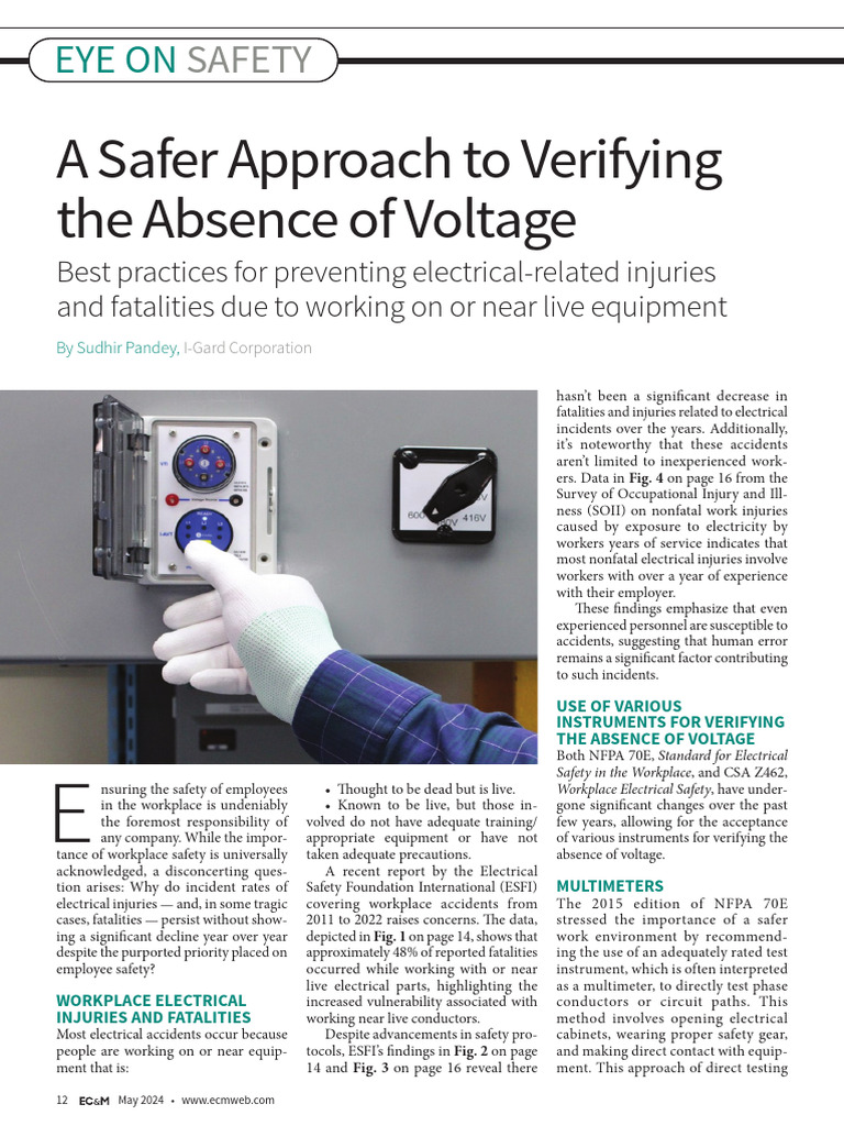 A Safer Approach To Verifying The Absence of Voltage 1717037063 | PDF ...