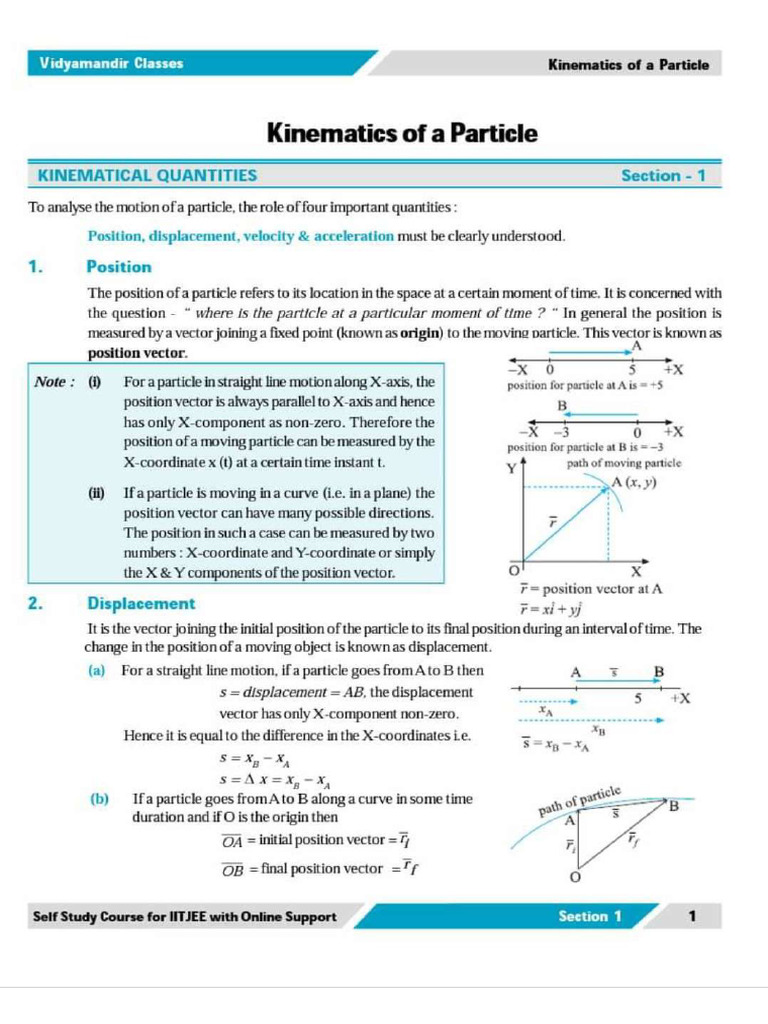KINEMATICS 1 | PDF
