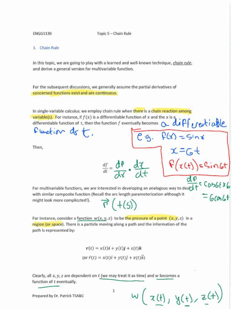 5 - Chain Rule_Class | PDF