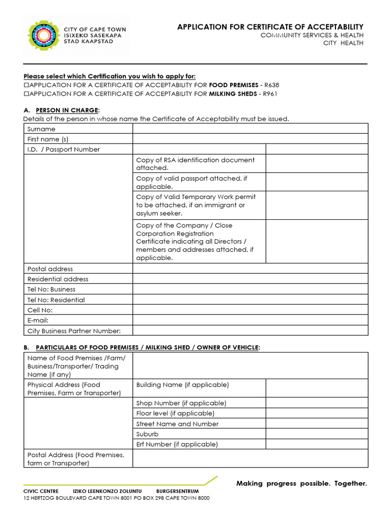 Certificate of Acceptability | PDF | Identity Document