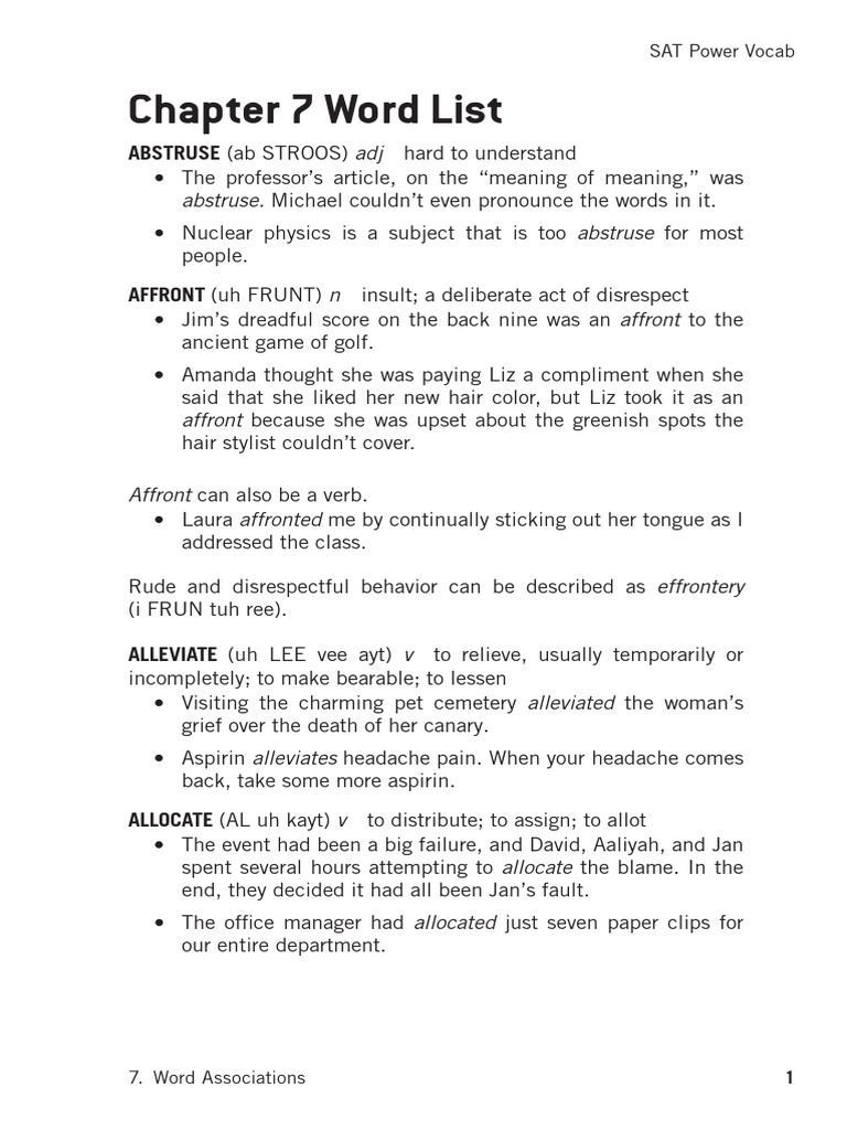 SAT_Power_Vocab_Chapter_7_Word_List | PDF