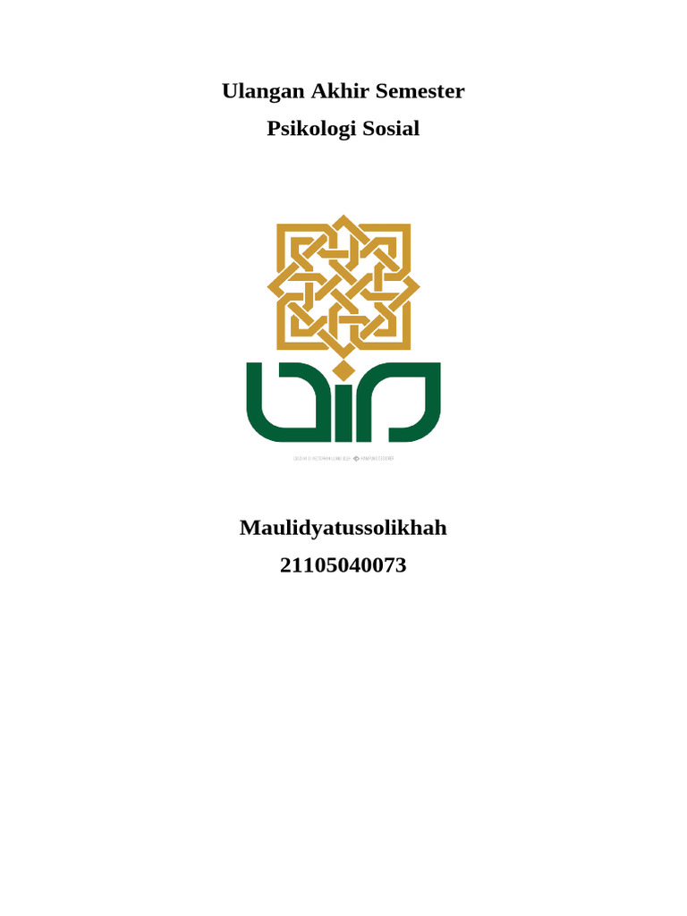 Uas Psiko Final | PDF