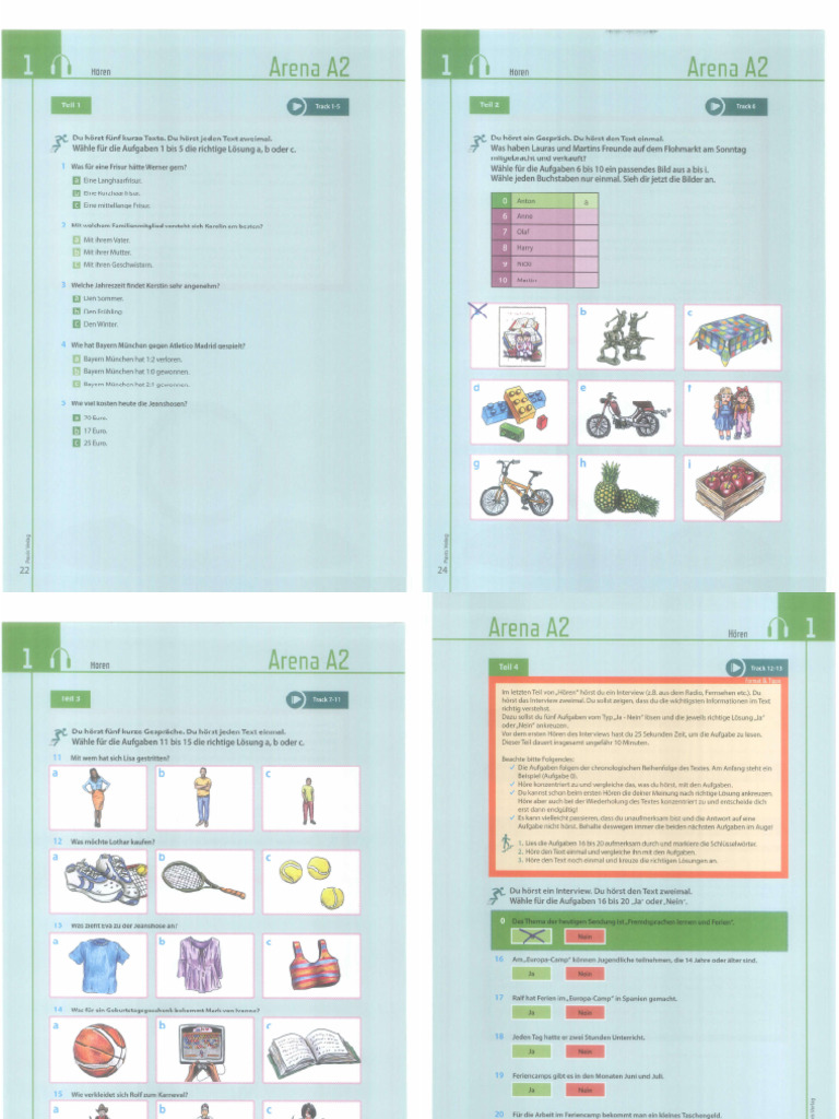 Arena A2 Hören 1. | PDF