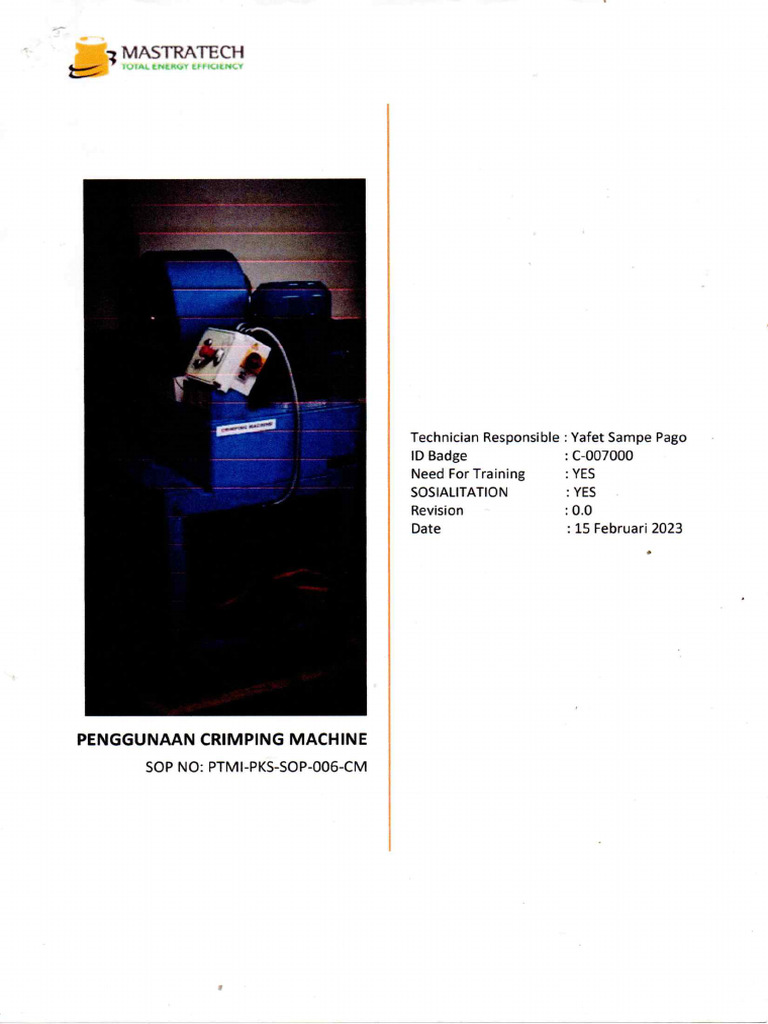 006-Sop Crimping Machine | PDF