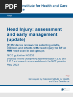 # CT Head Scan NICE Algorithm 2023 | PDF | Radiology | Causes Of Death