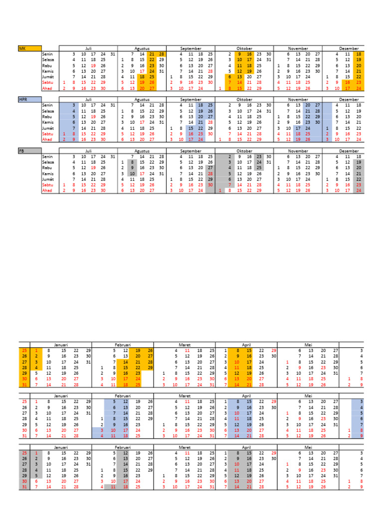 KAlender Cuti | PDF