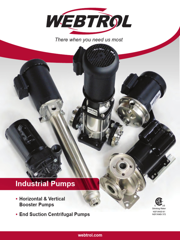 Webtrol Industrial Pumps Catalog 2023 | PDF | Bearing (Mechanical) | Pump
