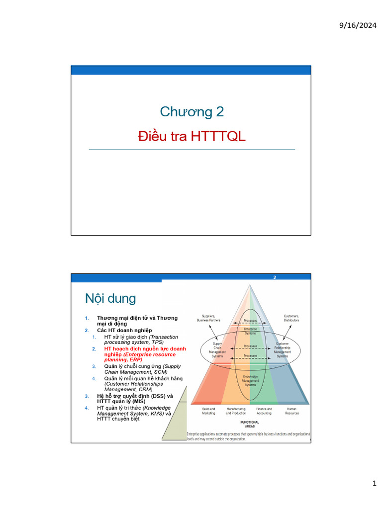 HTTTQL - c2. Điều tra HTTTQL | PDF