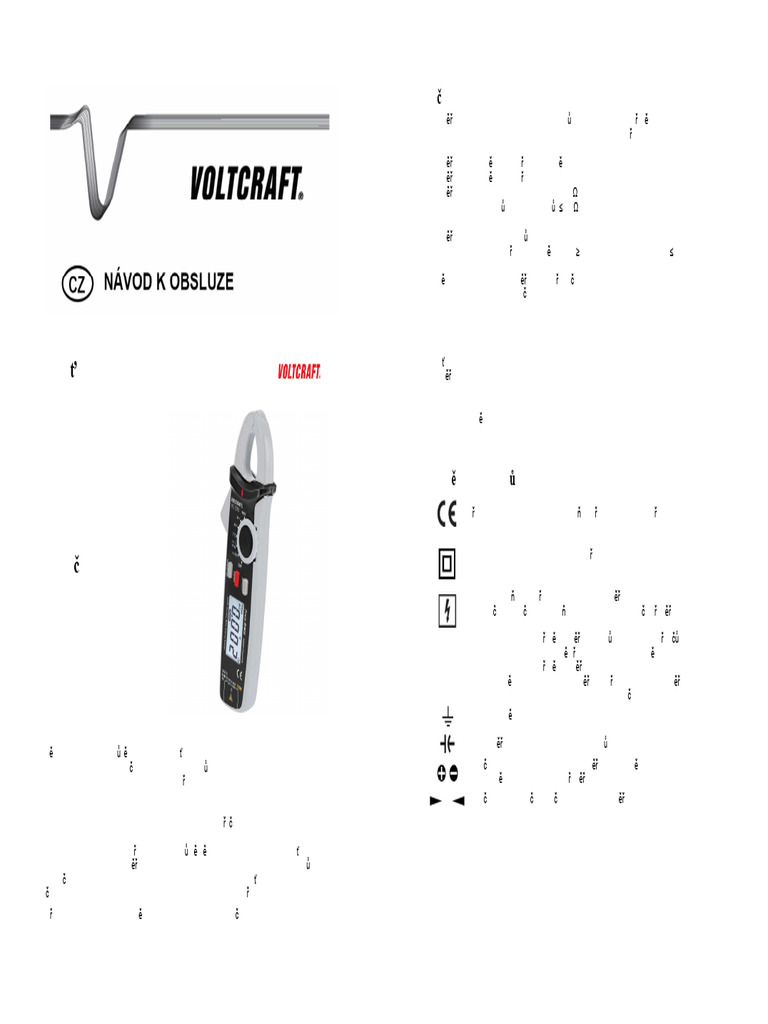 001419512 an 01 Cs Klestovy Multimetr Voltcraft Vc 335 | PDF