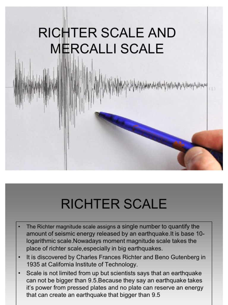 Richter Scale and Mercalli Scale | PDF