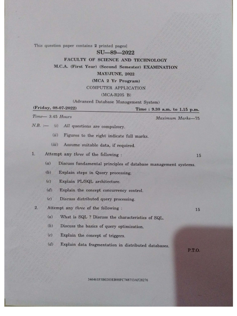 Adbms & Oops With Java | PDF