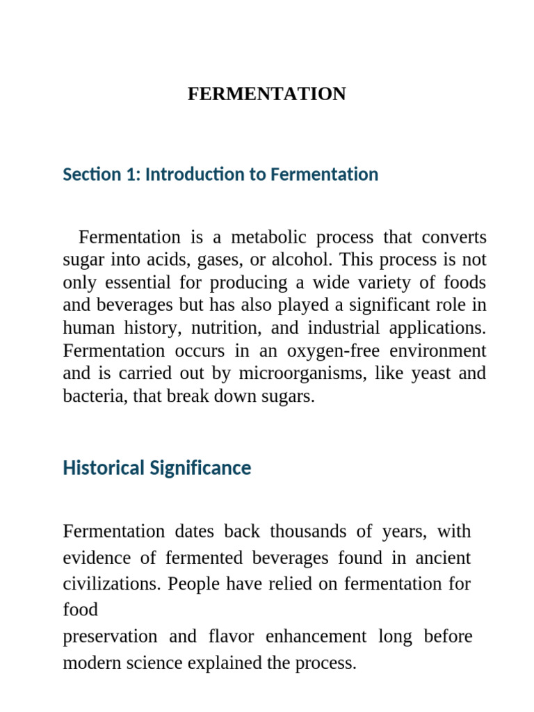 SUBJECT | PDF | Fermentation | Yeast