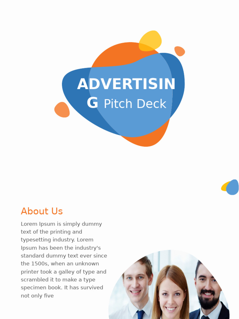 Advertising Pitch Deck Overview | PDF