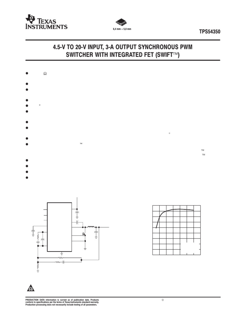 Tps 54350 | PDF | Amplifier | Capacitor
