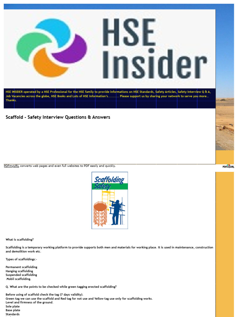 scaffold-safety-interview-questions_html_m=1 | PDF | Scaffolding