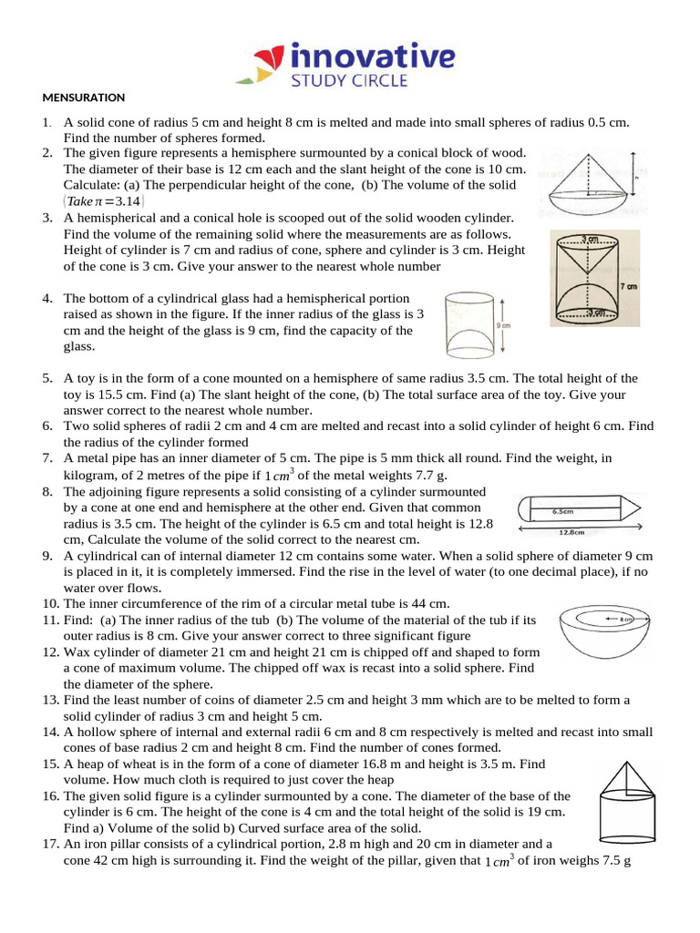 PP10 | PDF | Sphere | Elementary Geometry