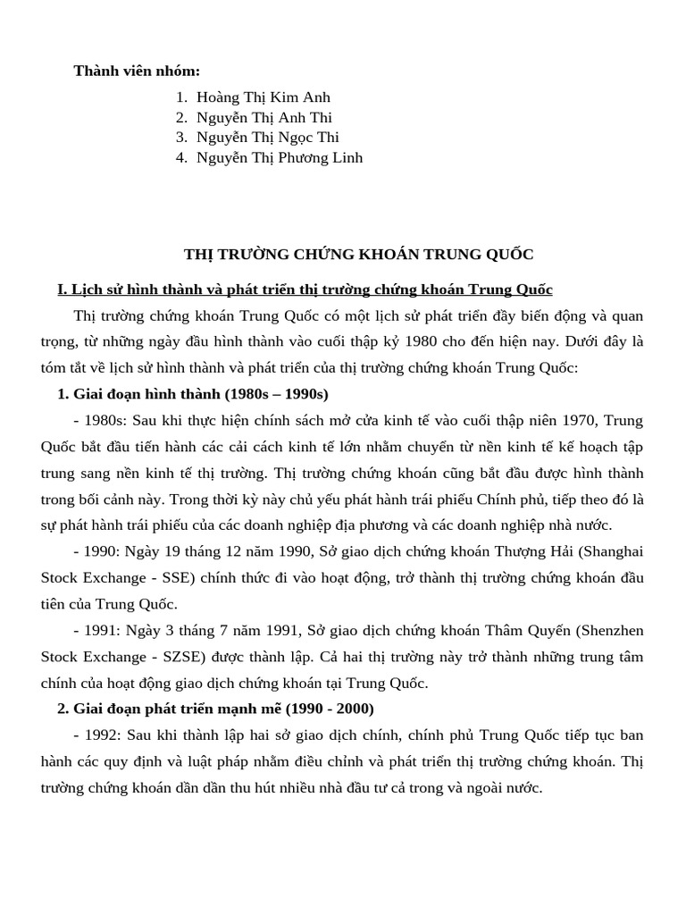TTCK Trung Quoc Nhom 8 | PDF